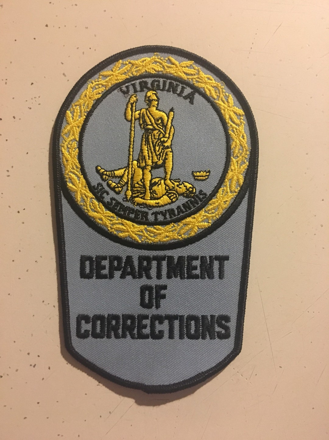 70's Vintage Virginia Department of Corrections Large Patch - Etsy