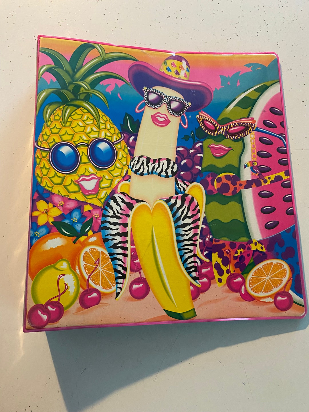 Vintage 1990s Lisa Frank Binder Fabulous Fruits - Etsy