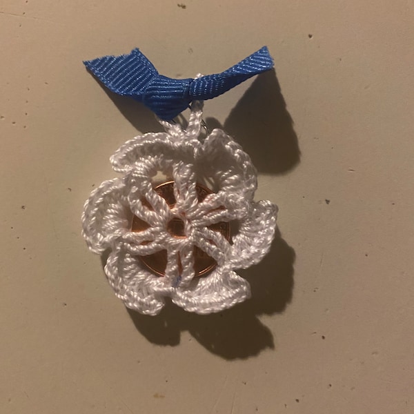 Crochet Lucky Penny Flower - Etsy