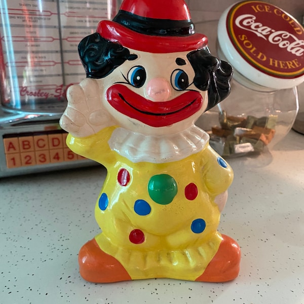 Vintage Clown Bank - Etsy