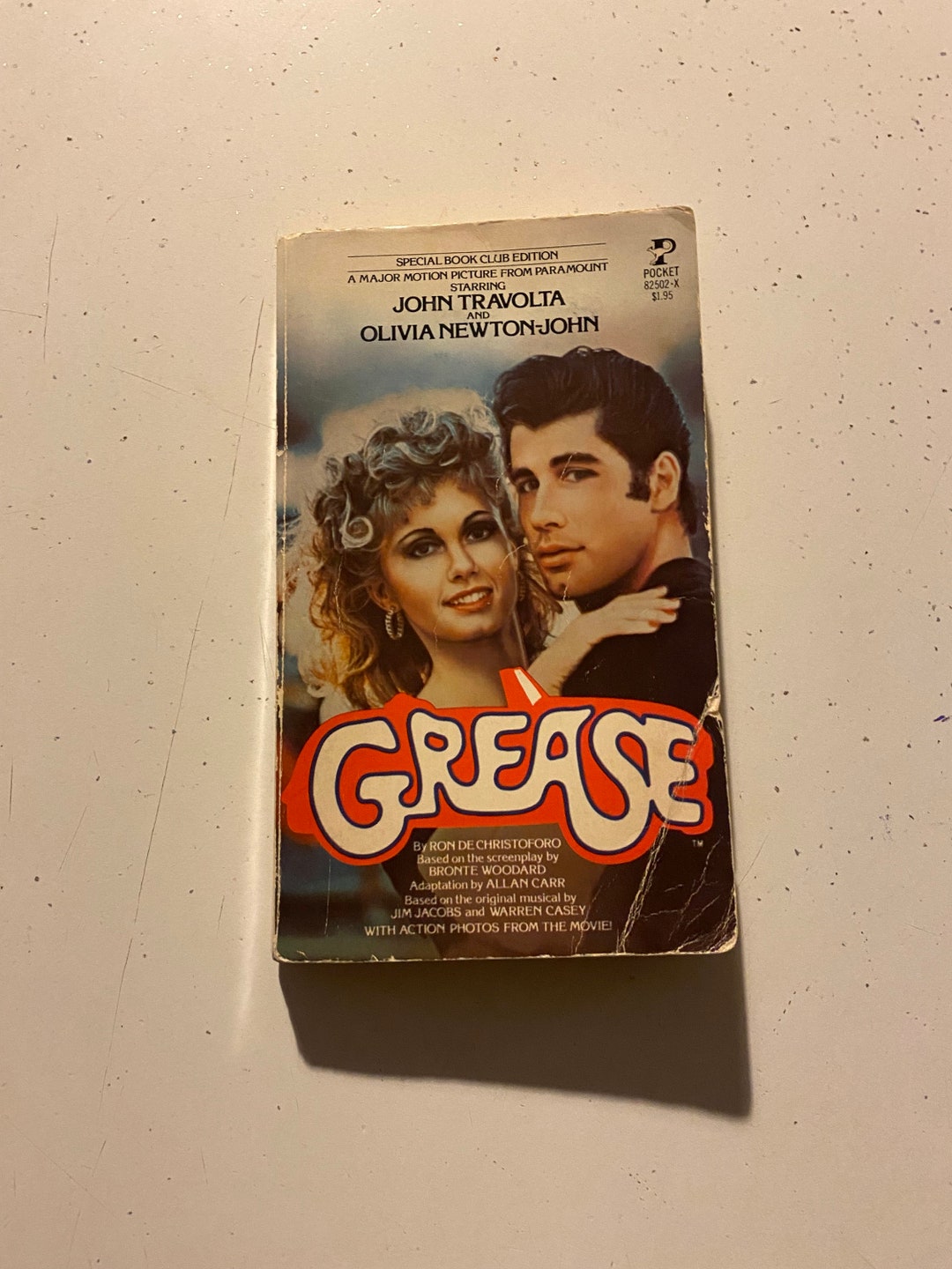 Vintage 1978 Grease Motion Picture Paperback John Travolta Olivia ...