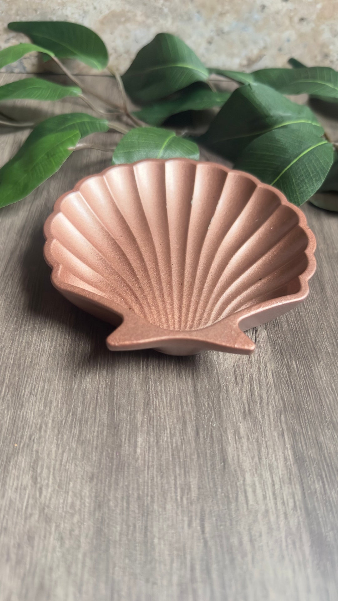 Rose Gold Sea Shell Smudge Tray, Ash Tray, Soap Dish, for Sage Sticks ...