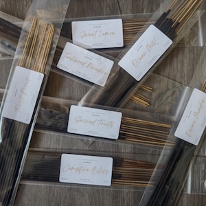 Handmade Incense Sticks With Holder, 20 Pack Chakra Balancing Incense ...