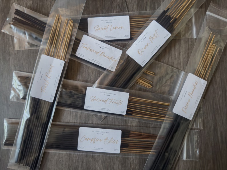 Handmade Incense Sticks With Holder, 20 Pack Chakra Balancing Incense ...