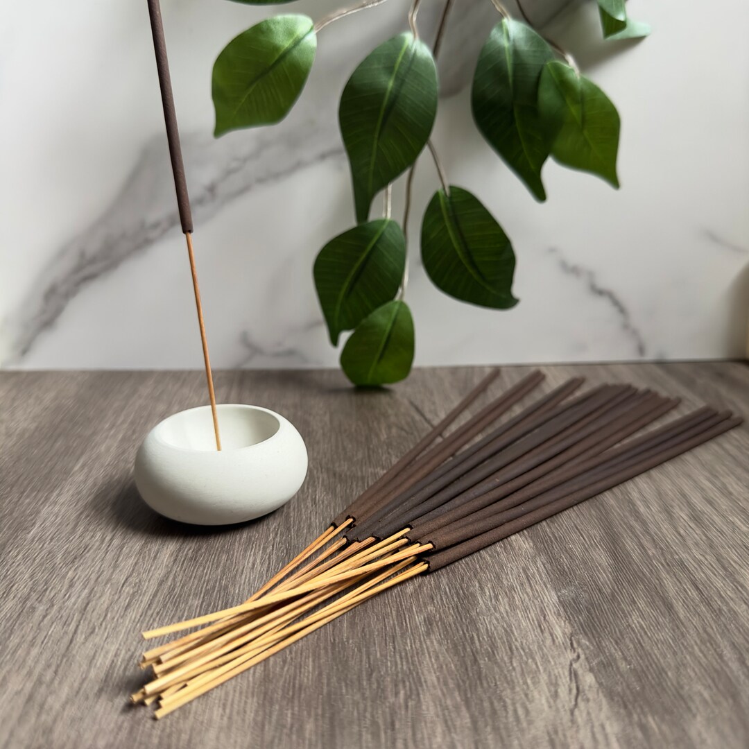 Teakwood Paradise Scented Incense Sticks With Holder, 20 Pack Handmade ...