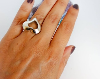 Heart shaped ring | Etsy