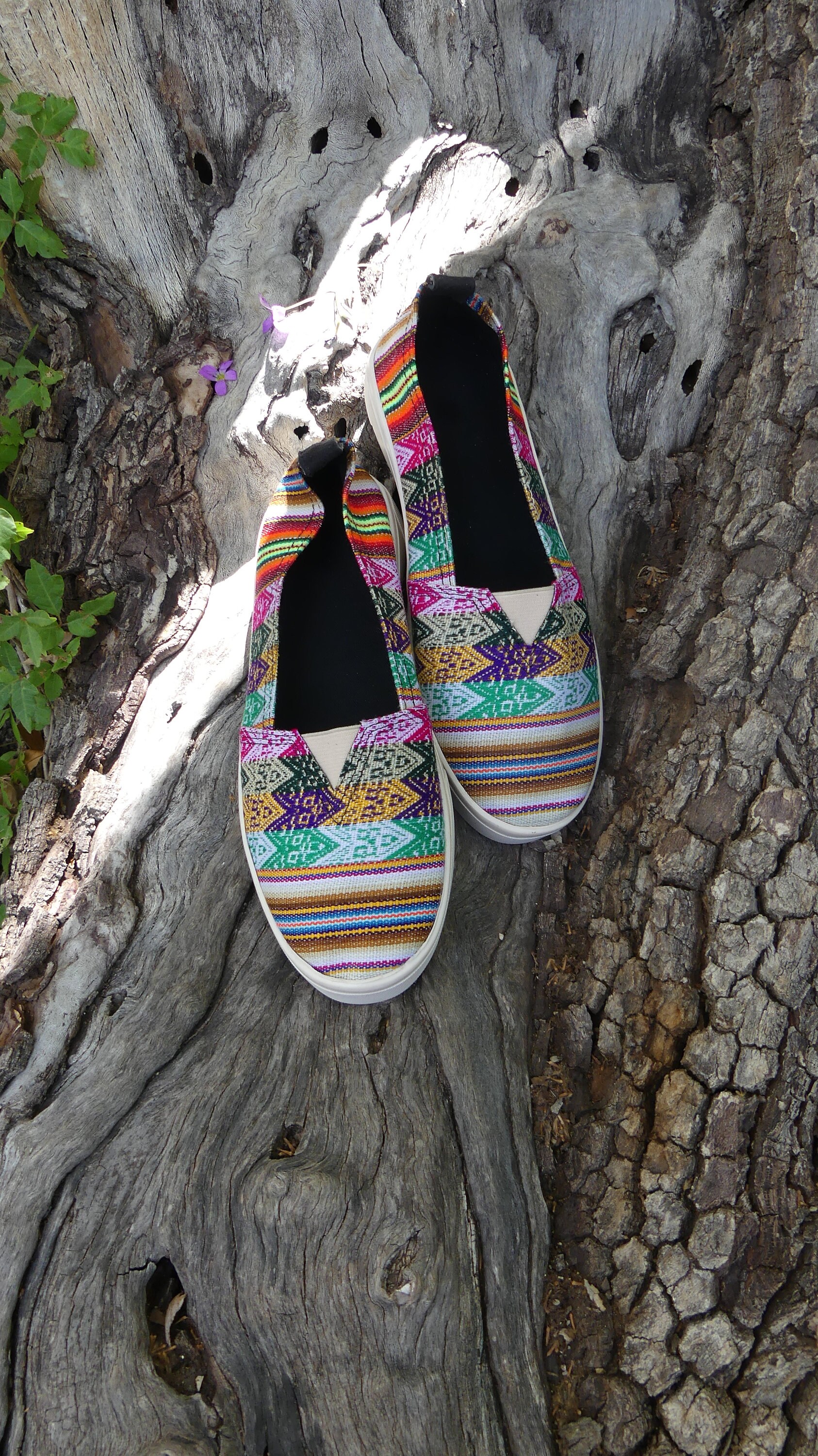 Peruvian Textile Women Slip on Sneaker Ethnic Shoes Typical Peruvian ...