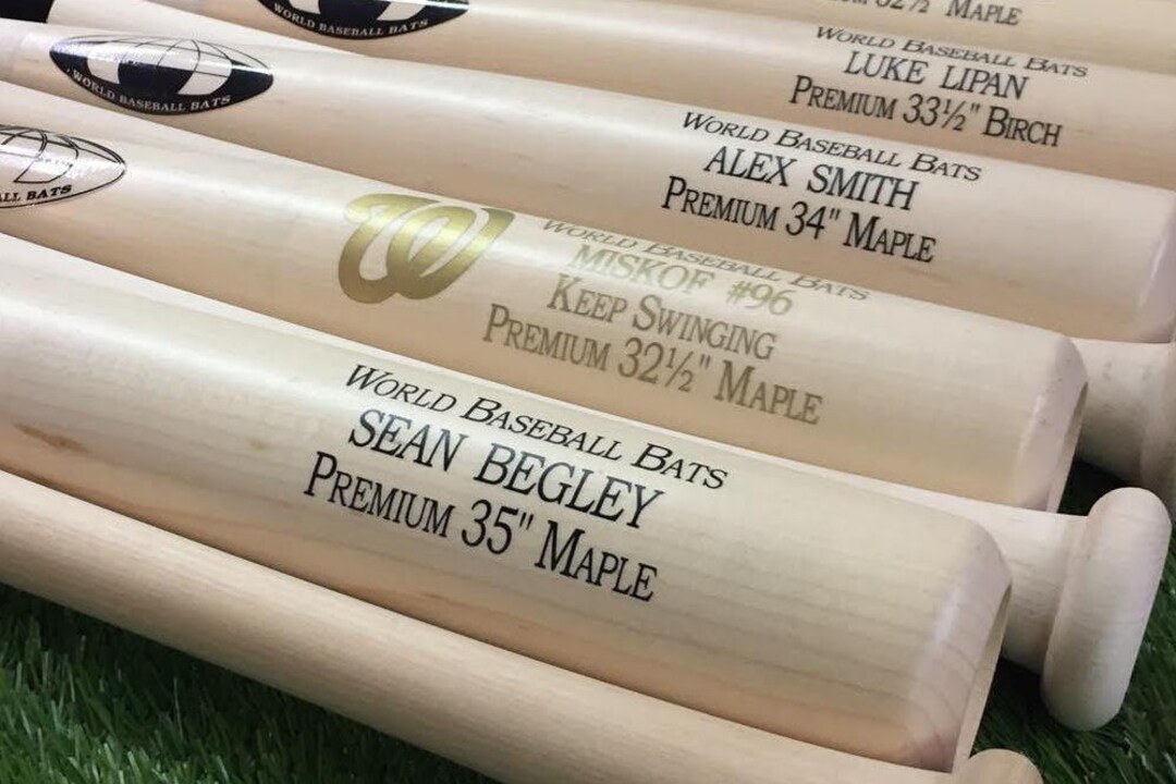 Custom Handmade Single Color Trophy Baseball Bat - Etsy