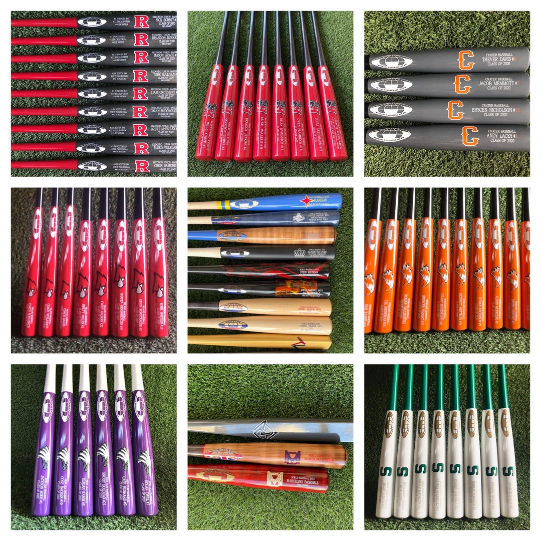 Baseball/softball Team Trophy Bats (team Orders of 4+ Bats) - Etsy