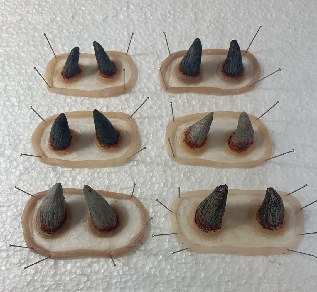 Small Devil Horn Prosthetic Set / SFX Makeup Costume Wound Monster - Etsy