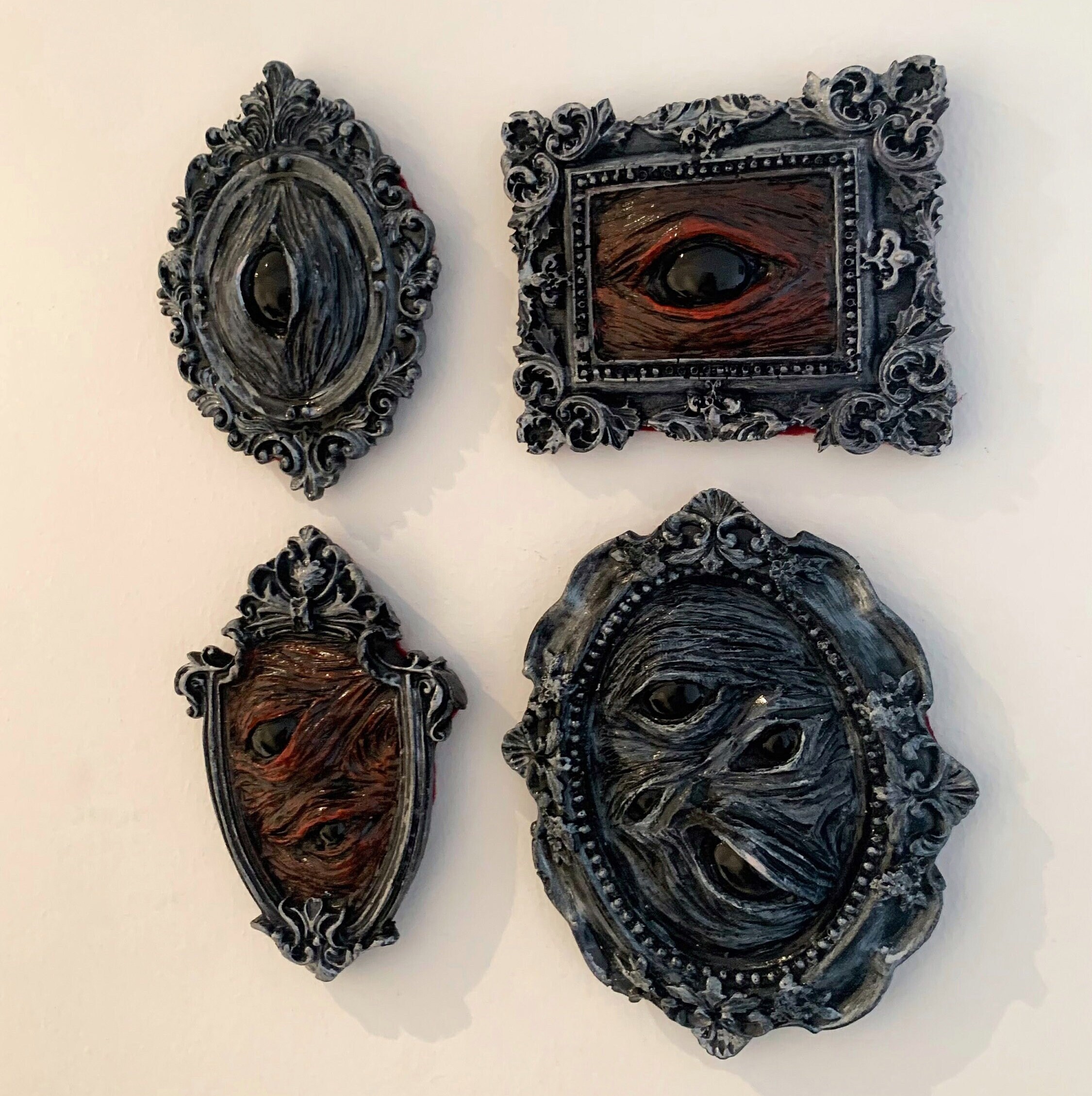 Eye Horror Frame Set / Goth Home Body Horror Decoration - Etsy