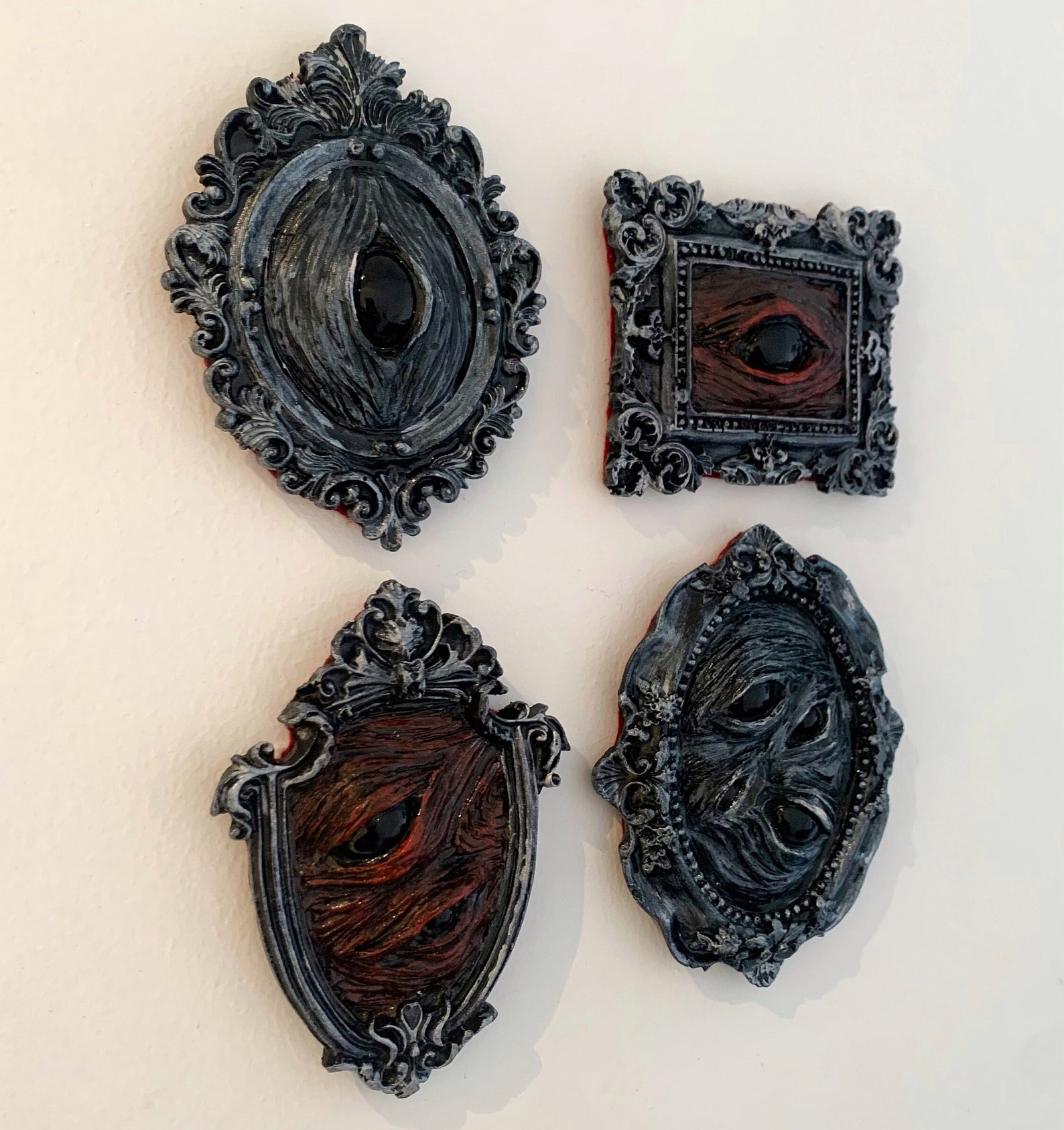 Eye Horror Frame Set / Goth Home Body Horror Decoration - Etsy