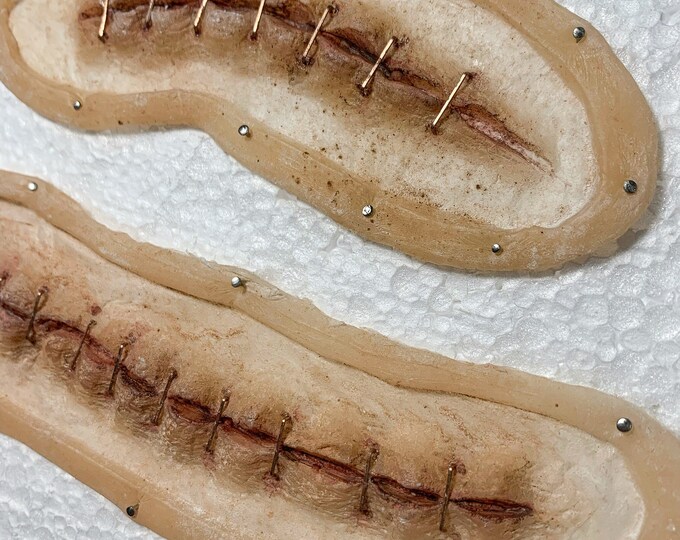 Surgery Scar Wound Silicone Prosthetic Pack / SFX Makeup Costume Wound ...