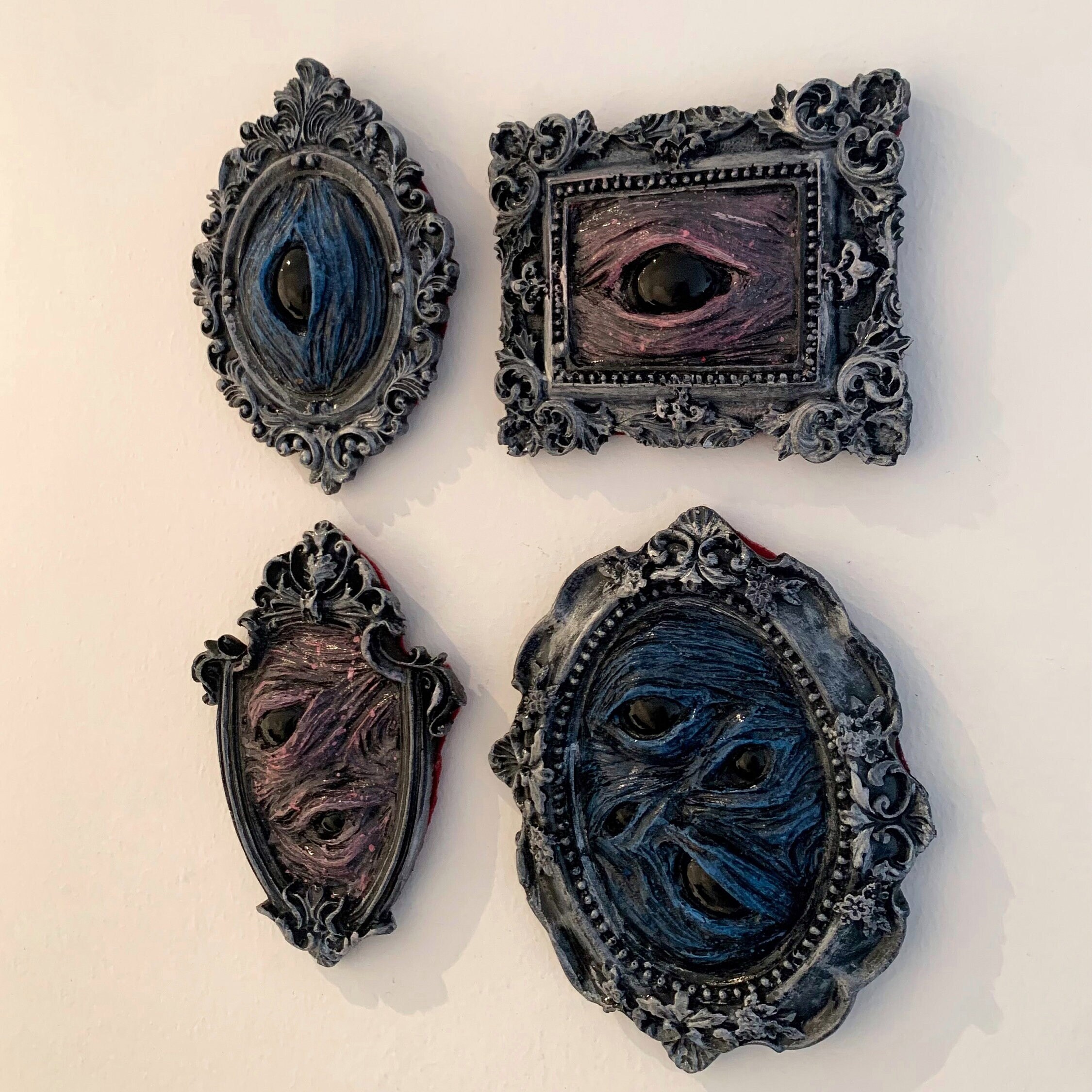 Eye Horror Frame Set / Goth Home Body Horror Decoration - Etsy