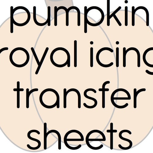 A Little Pumpkin is on Its Way Royal Icing Transfer Sheets 4 - Etsy
