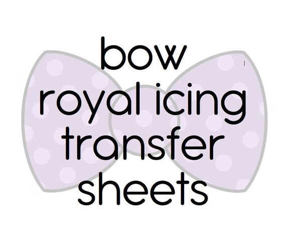 Bow Royal Icing Transfer Sheets — Maddie's Cookie Co.