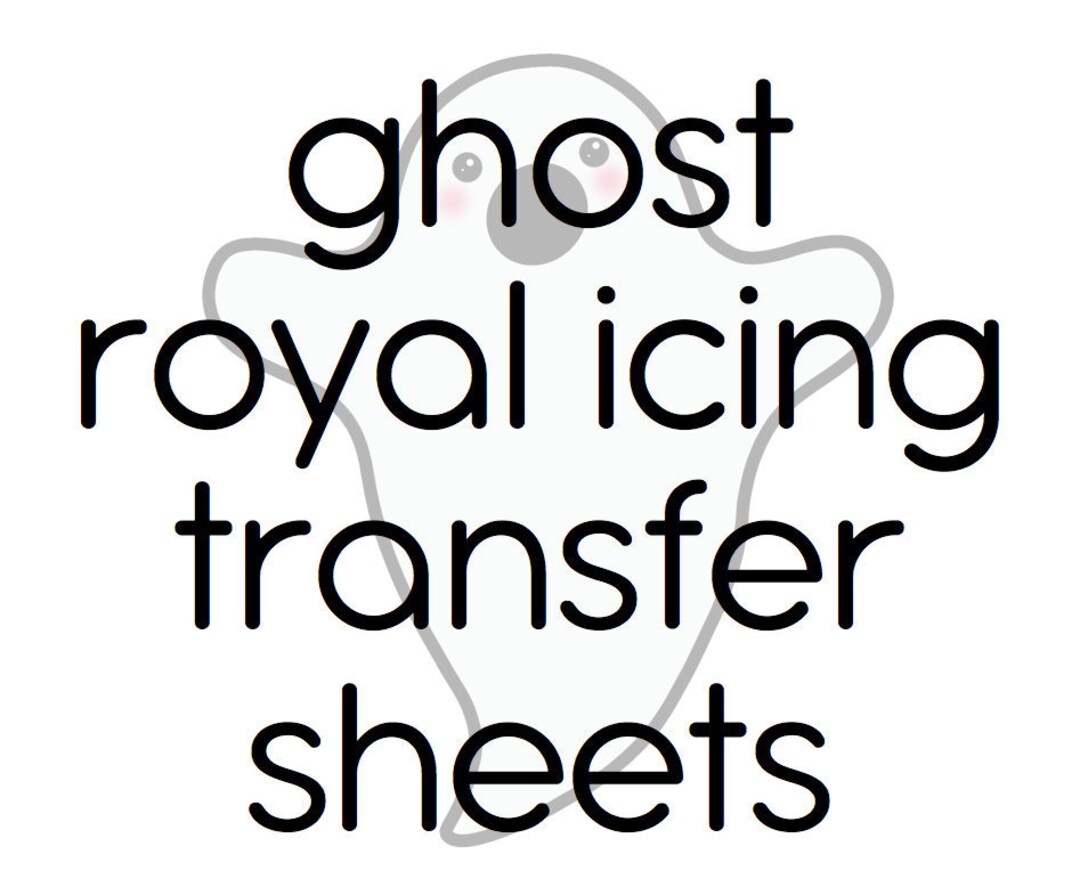 Ghost Royal Icing Transfer Sheets, INSTANT DOWNLOAD - Etsy