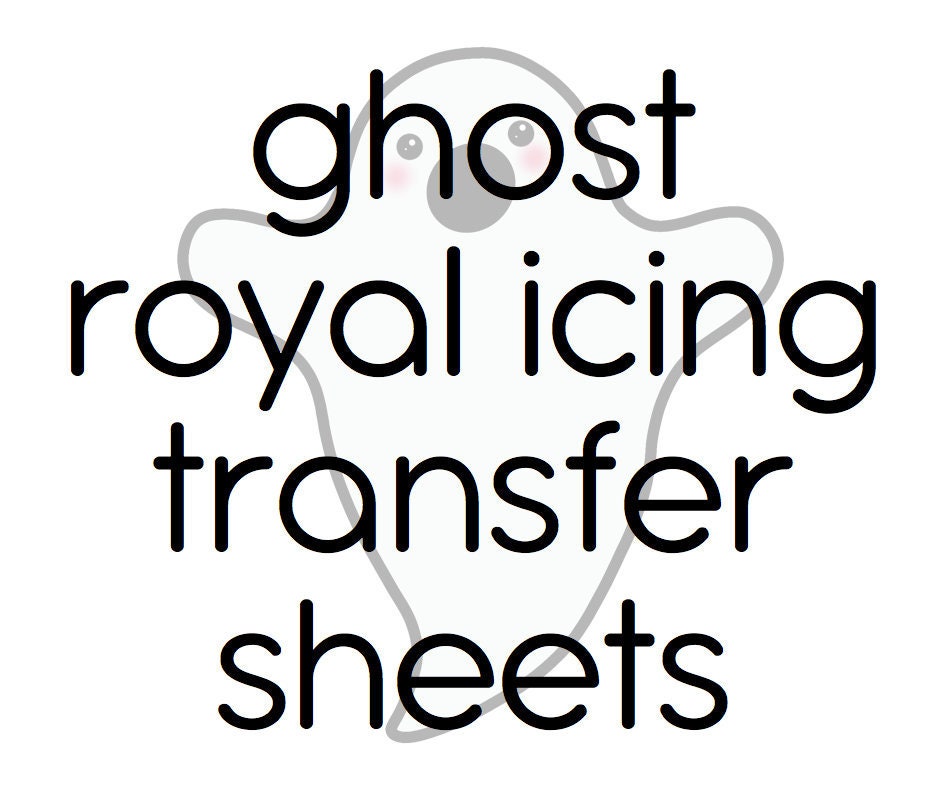 Ghost Royal Icing Transfer Sheets INSTANT DOWNLOAD | Etsy