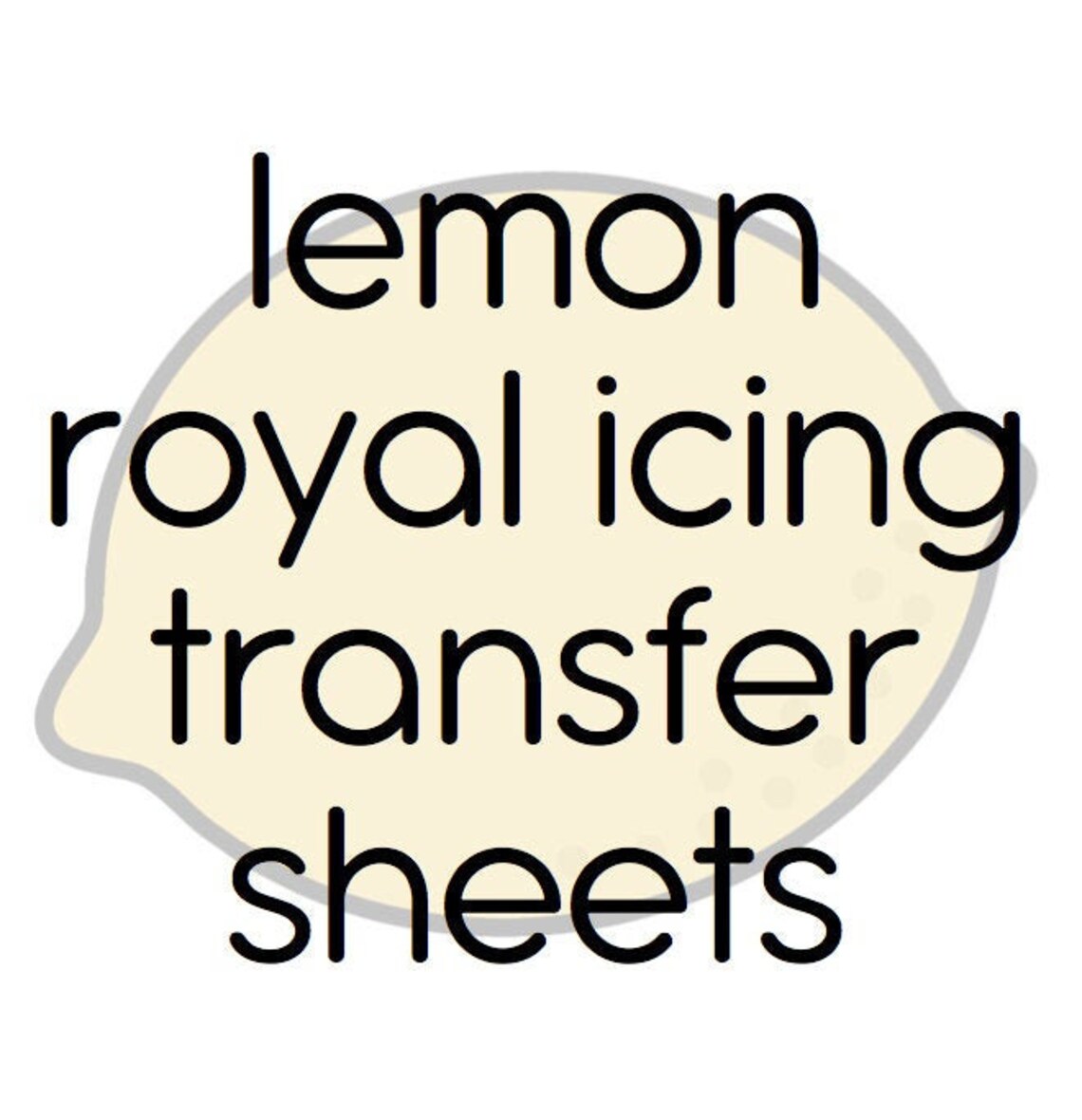 Lemon Royal Icing Transfer Sheets, INSTANT DOWNLOAD - Etsy