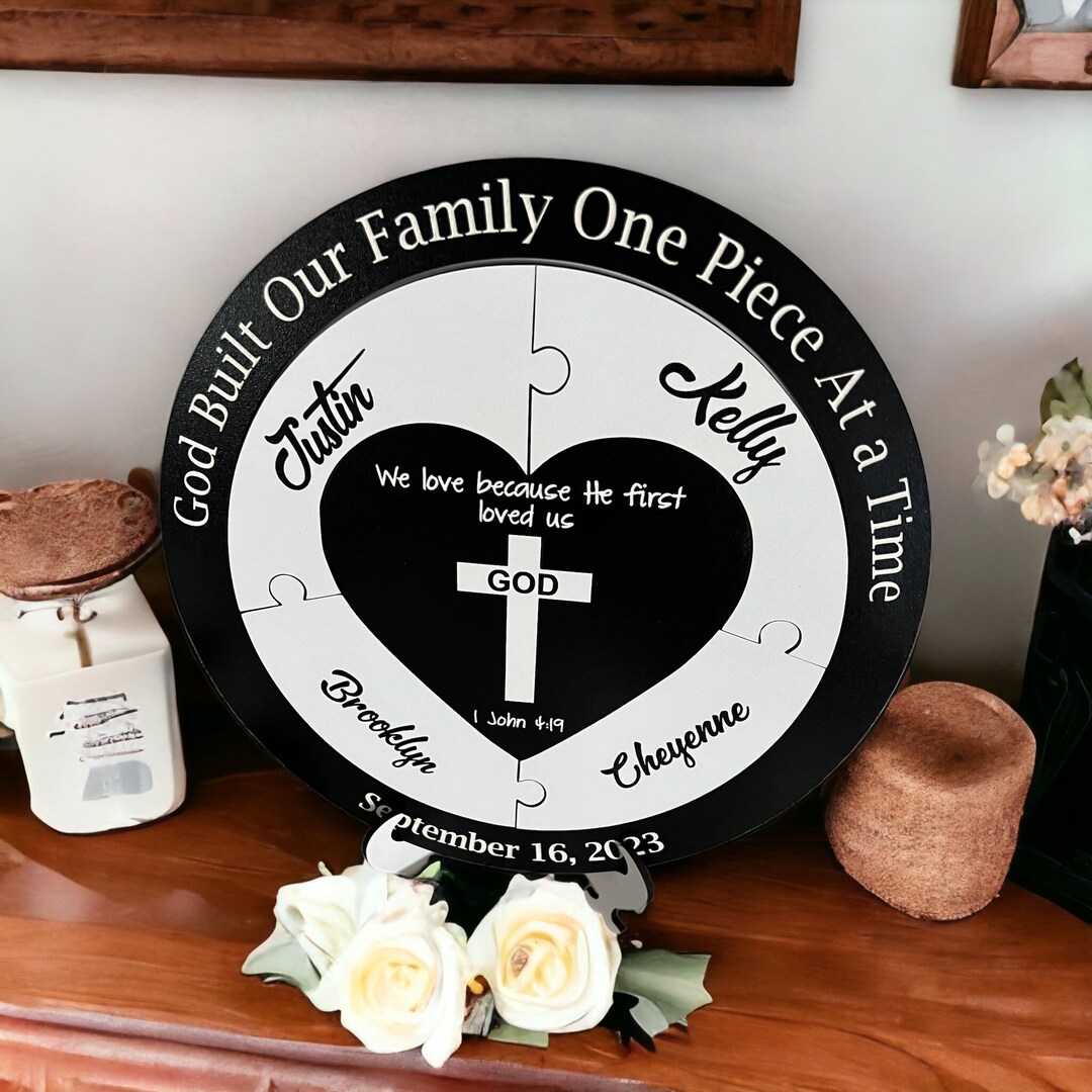 Elegant Unity Puzzle: Blended Family Ceremony Keepsake - Etsy
