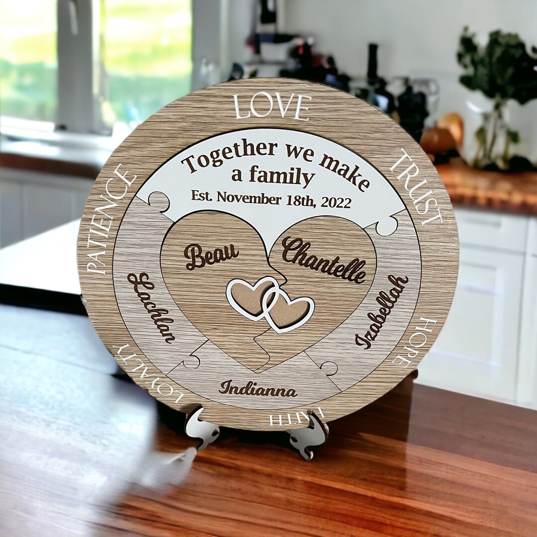 Blended Family Wedding Ceremony Idea Unity Puzzle - Etsy