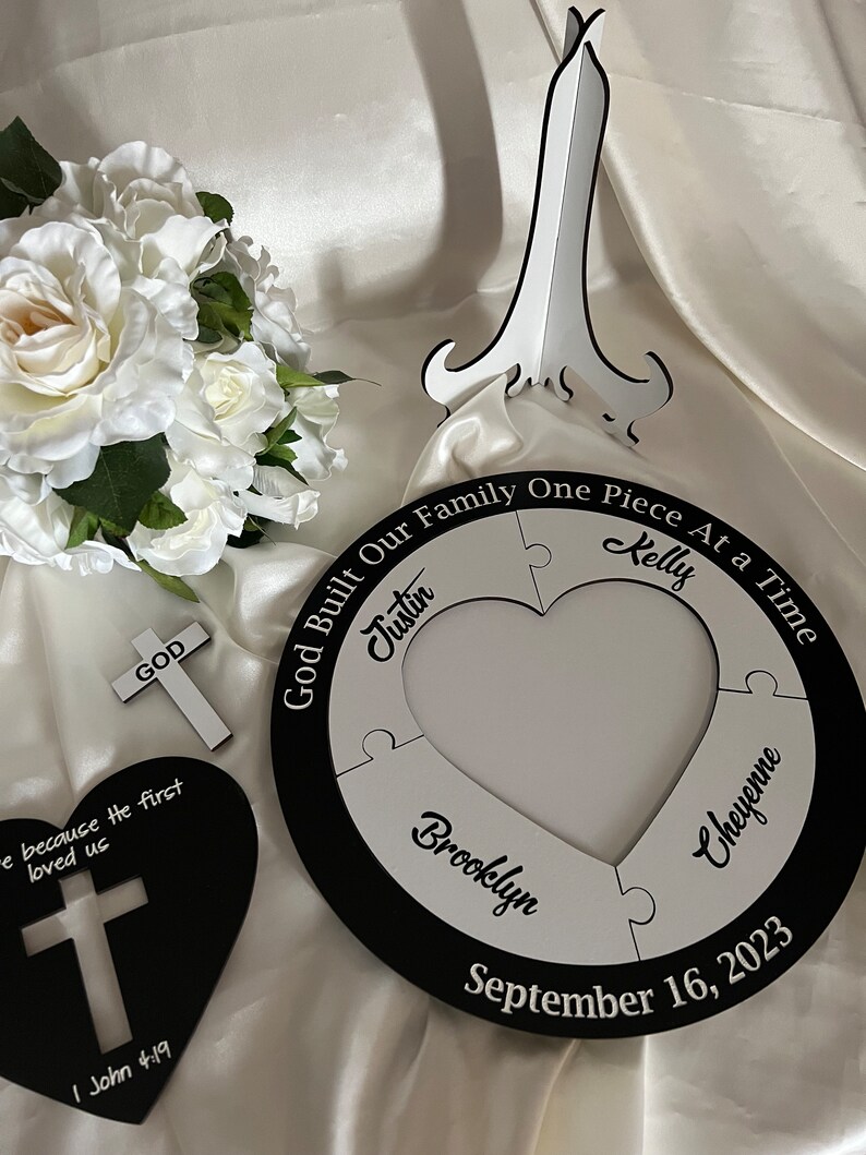Elegant Unity Puzzle: Blended Family Ceremony Keepsake - Etsy