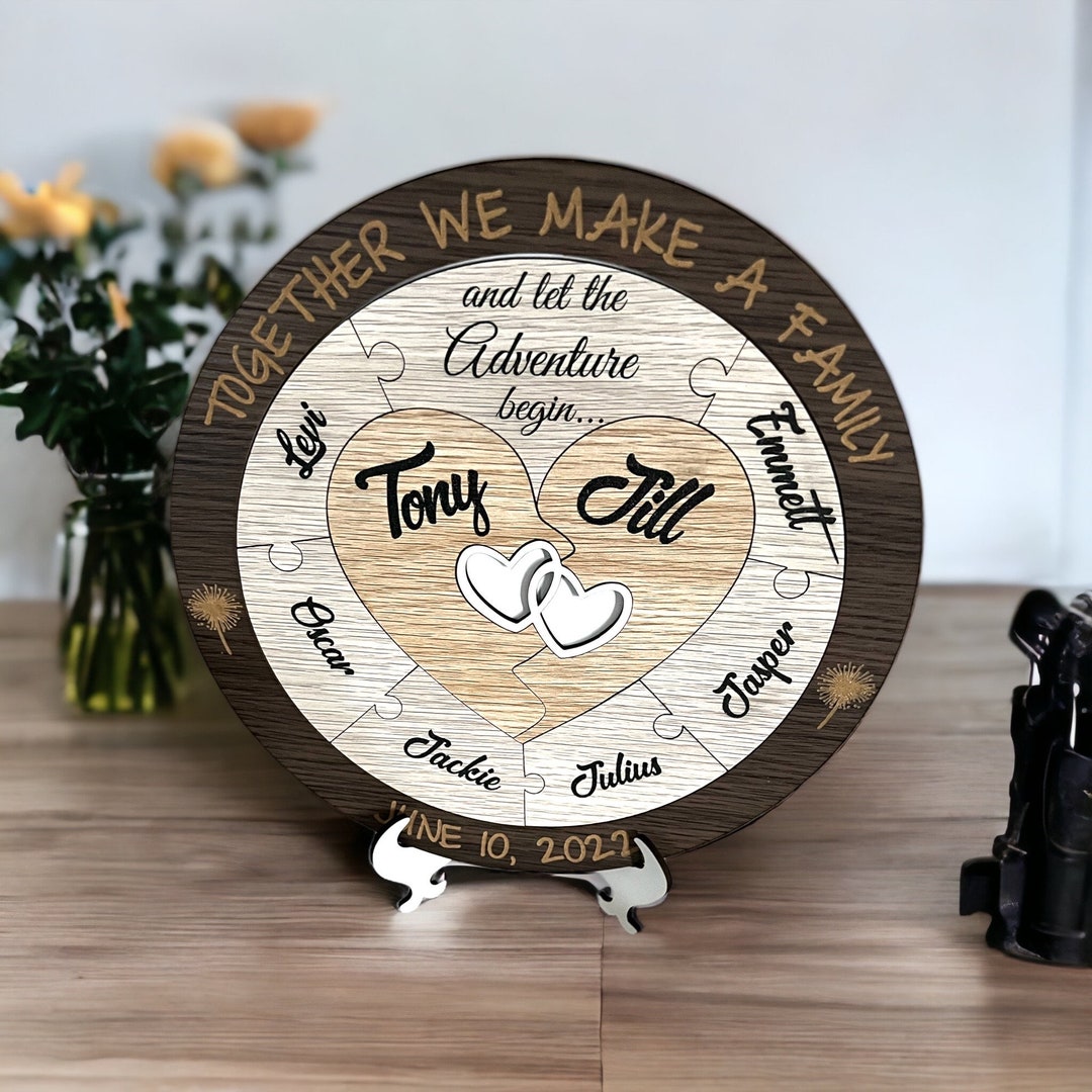 Blended Family Unity Alternative, Wedding Ceremony Puzzle, Unity ...