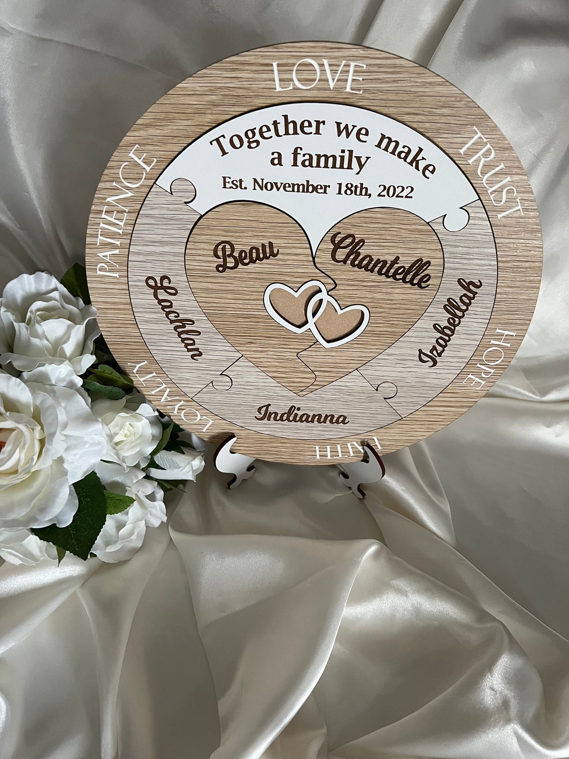 Blended Family Wedding Ceremony Idea Unity Puzzle - Etsy