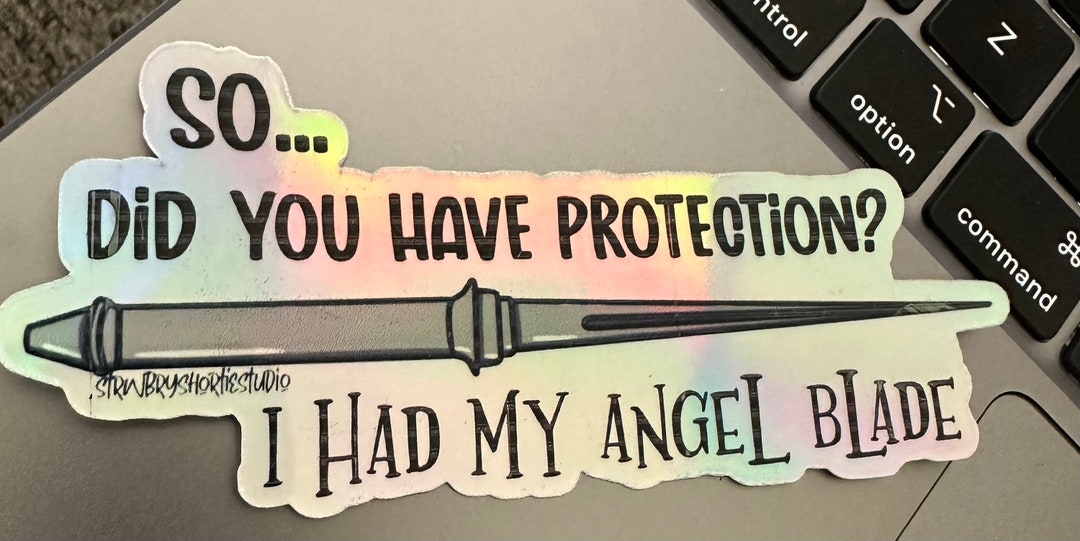 Angel Blade Protection Castiel Supernatural Quote Sticker - Etsy