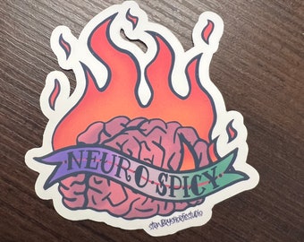 Neuro Spicy Sticker - Etsy
