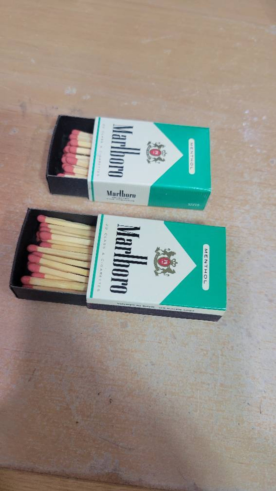 Marlboro Menthol Cigarettes Mini Matchbooks Set of Two - Etsy