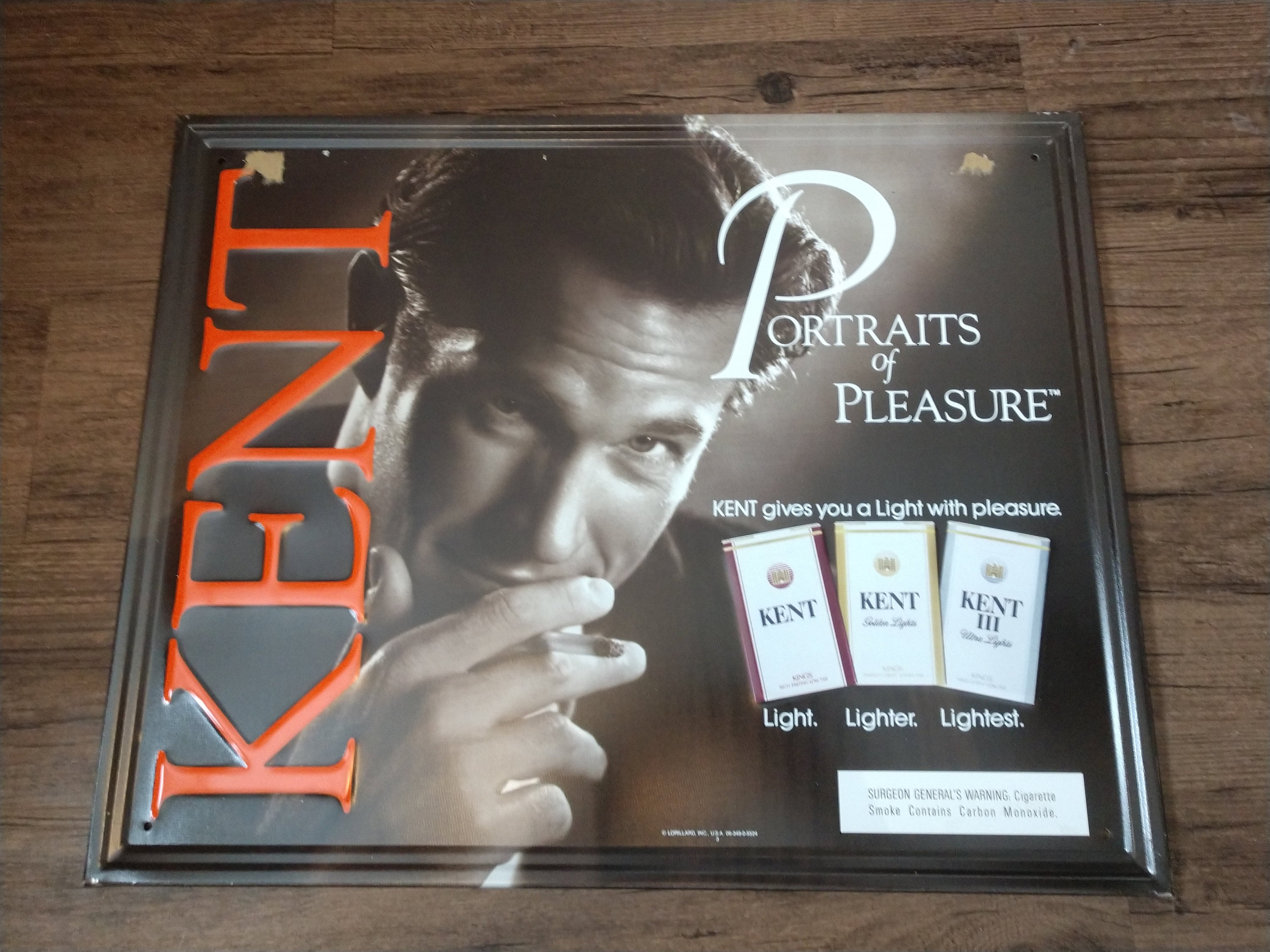 Vintage Kent Cigarettes Metal Sign 17 X 22 NOS - Etsy New Zealand