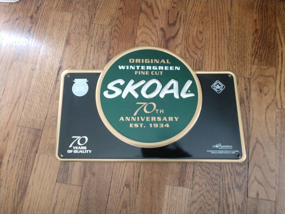 Skoal Tobacco 70th Anniversary Metal Sign New /unused - Etsy