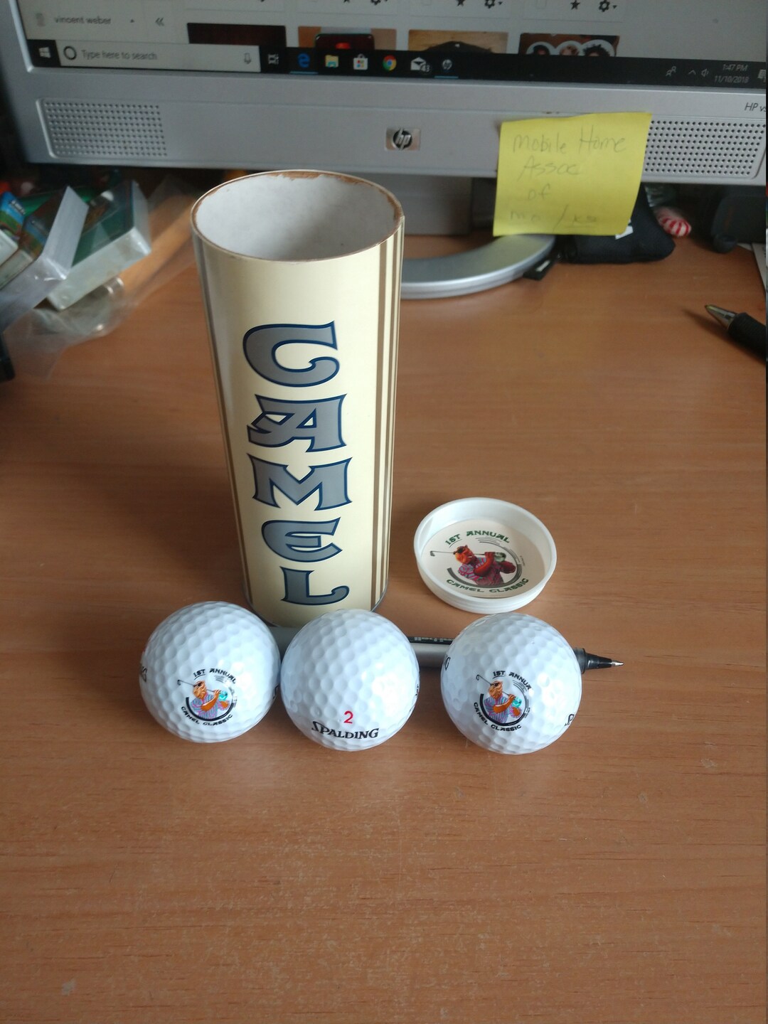 Camel Cigarettes Camel Classic Set of Three Golf Balls in Container - Etsy