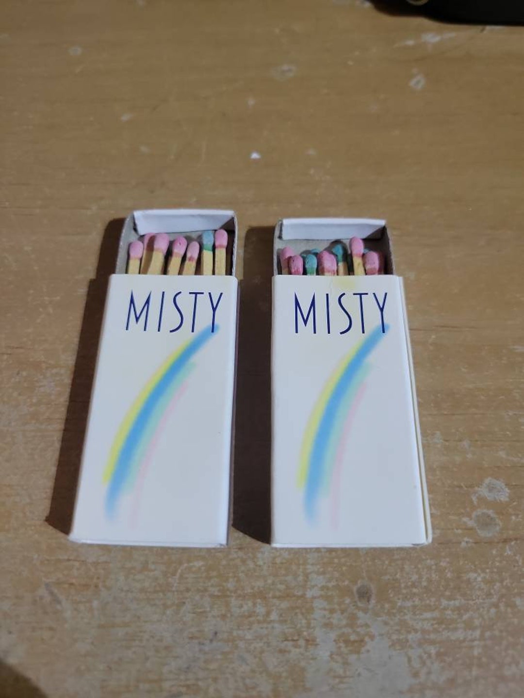 Set of Two Misty Cigarettes Mini Matchboxes - Etsy