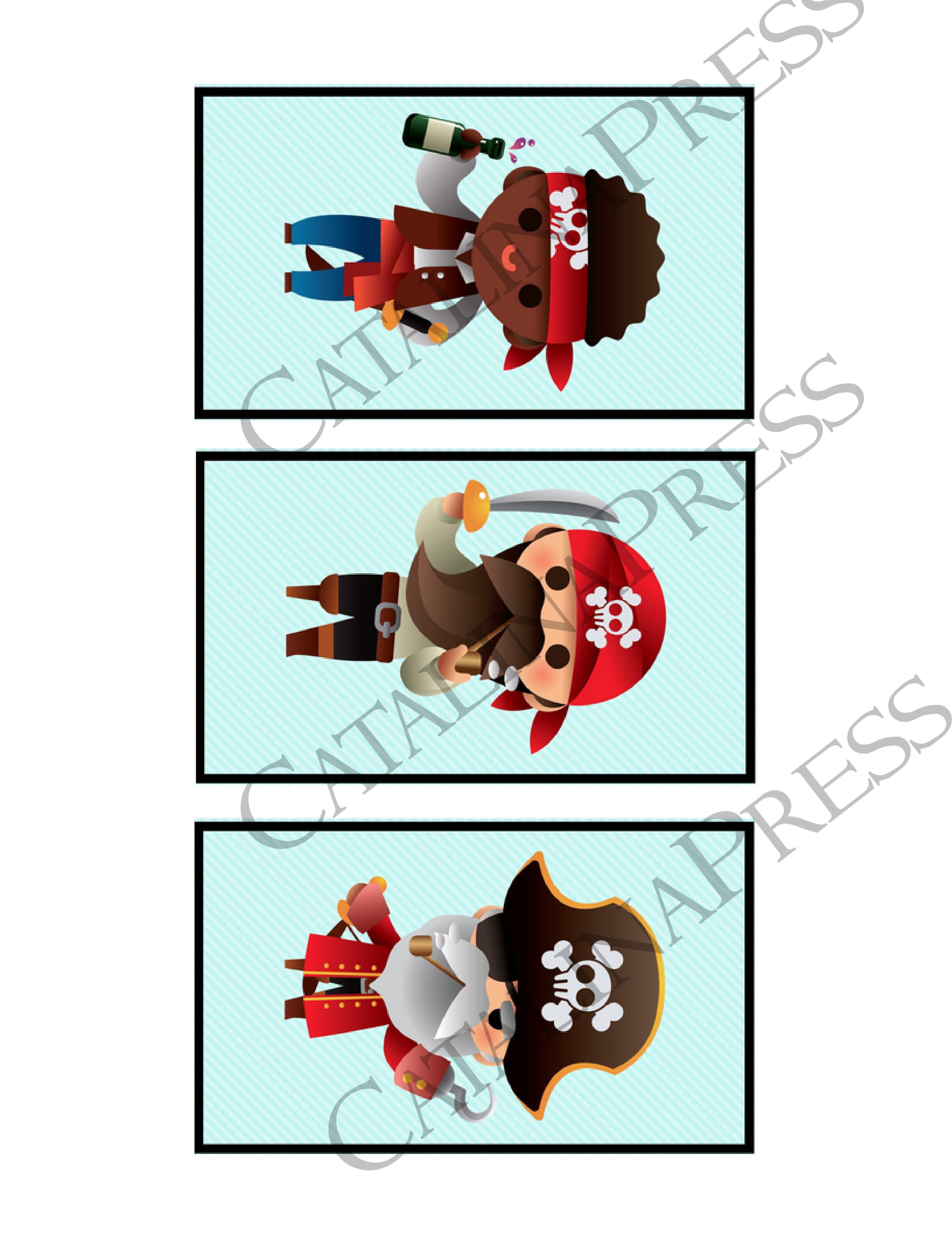 Printable Pirate Story Cards PDF Set of 27 Cards Abstract Story Prompts ...
