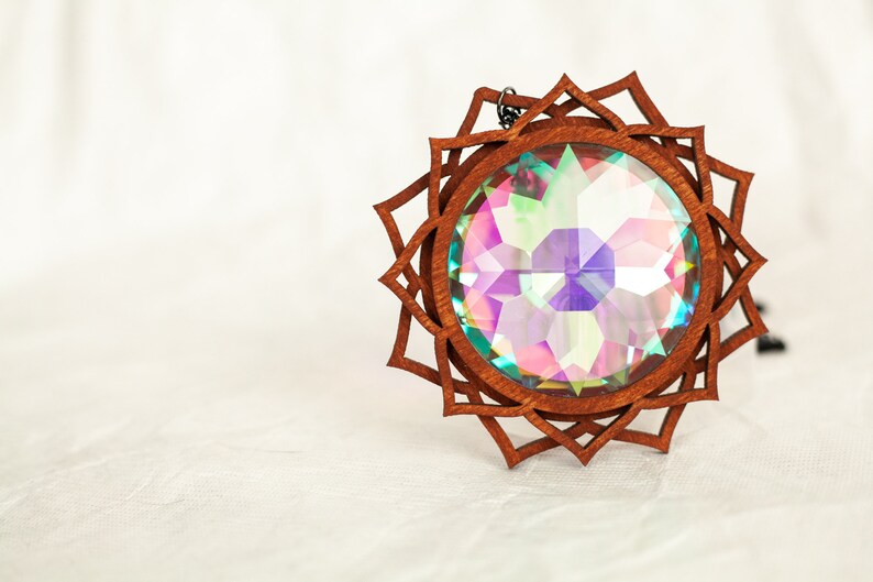 Festival Accessory. Rave Necklace. Shining Pendant. Rainbow - Etsy