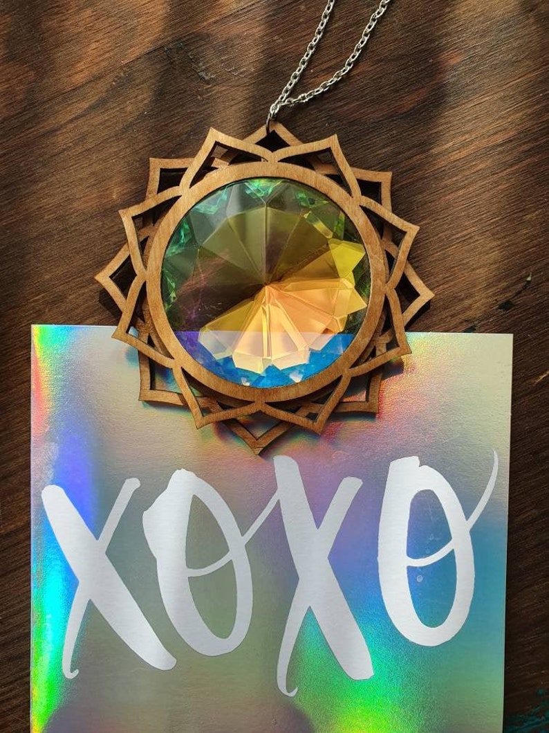 Festival Accessory. Rave Necklace. Shining Pendant. Rainbow - Etsy