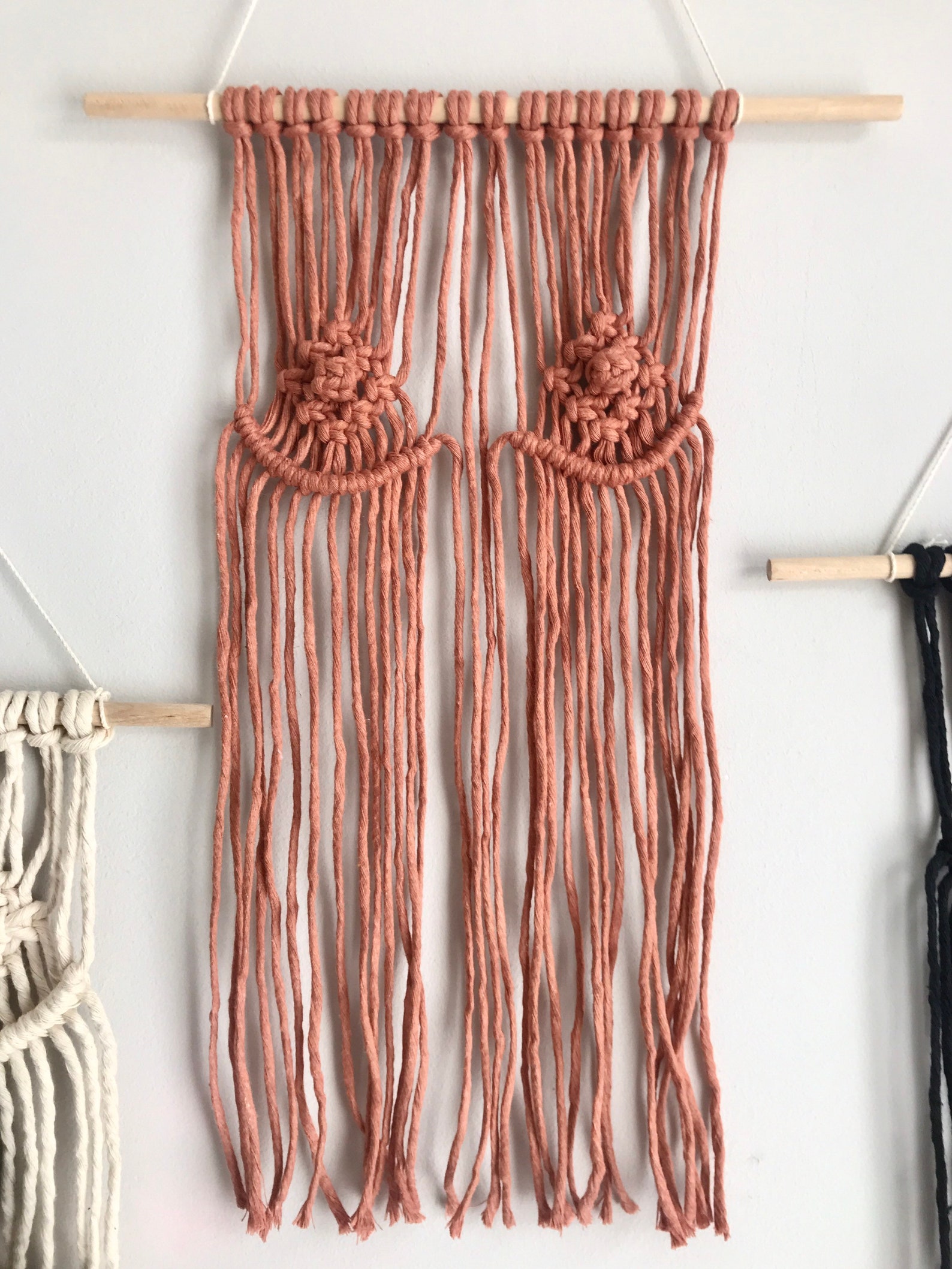 Macramè Boobs Wall Hanging in Shades of Skin Colours | Etsy UK