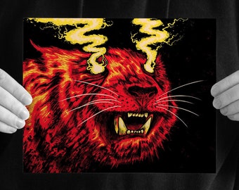 PRINTABLE Tiger Poem by William Blake, Poetry Wall Art, Tyger Tyger ...