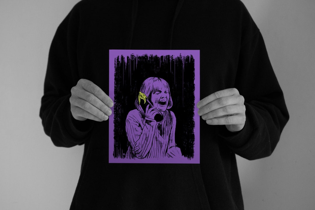 Do You Have a Boyfriend? - Scream 10x8" Art Print. Silly. Aubergine ...