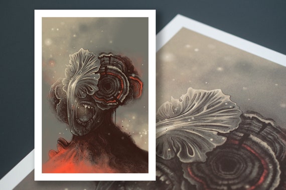 Infected the Last of Us Clicker Monster Art Print - Etsy