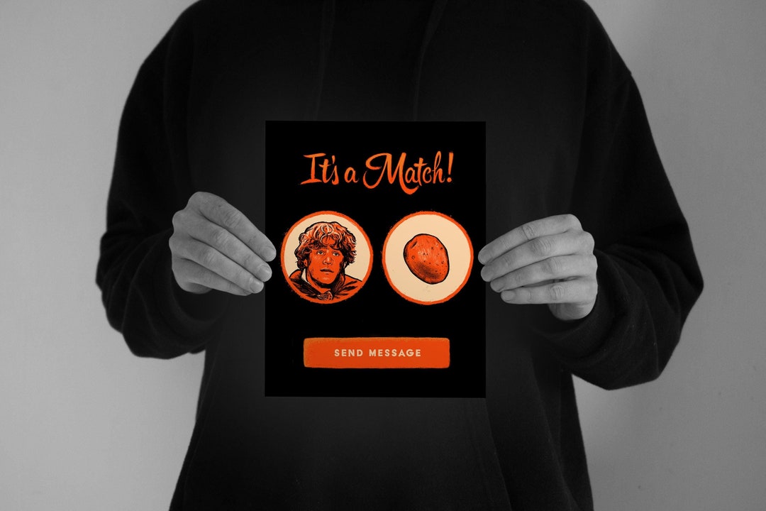 Sam X Potato - 10x8" Art Print. Lord of the Rings Inspired. Samwise ...