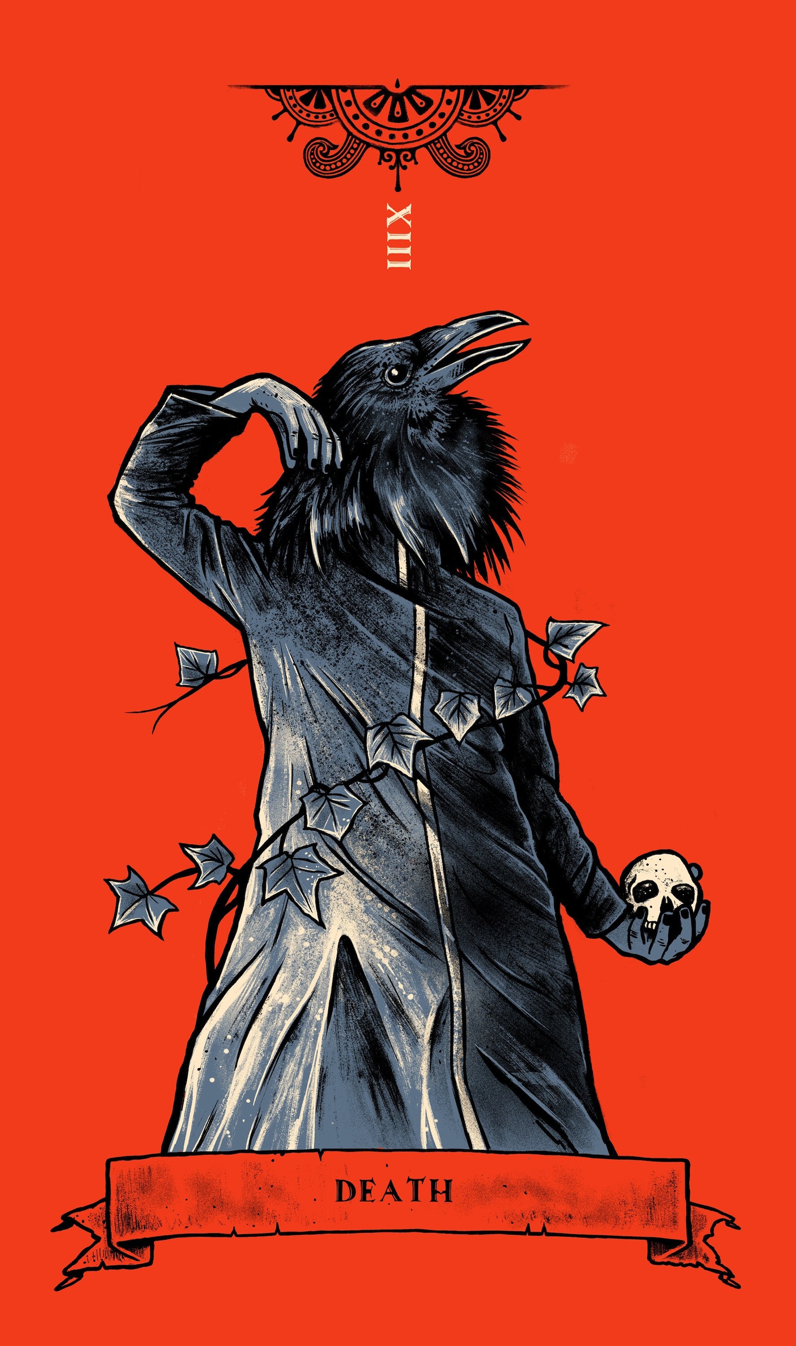 Death Tarot Art Print. Major Arcana Rider Waite - Etsy