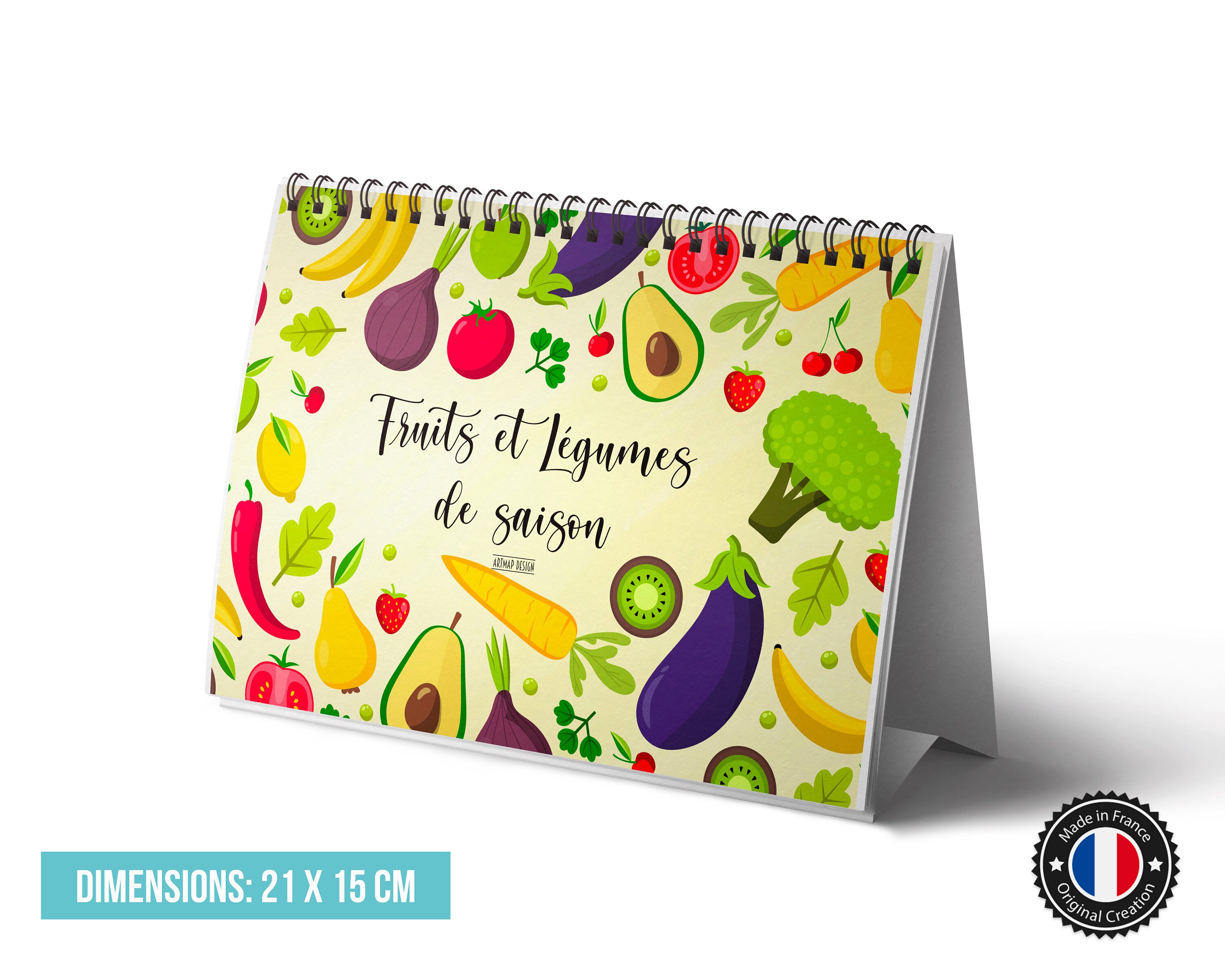 Seizoensfruit & Groenten Kalender 21x15cm Eeuwigdurende - Etsy Nederland