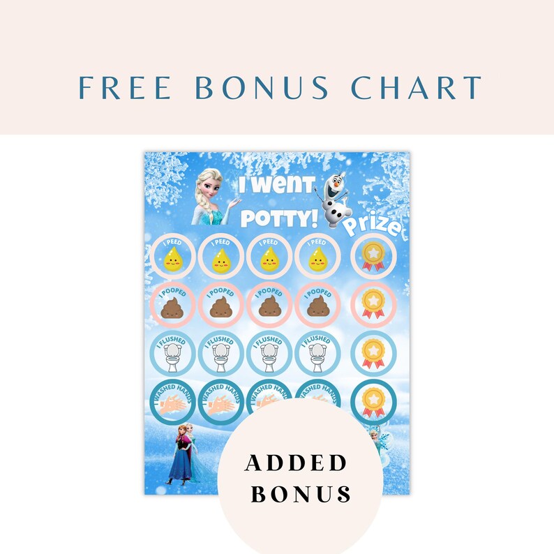 Printable Frozen Potty Training Chart Printable, Toilet Training Chart ...