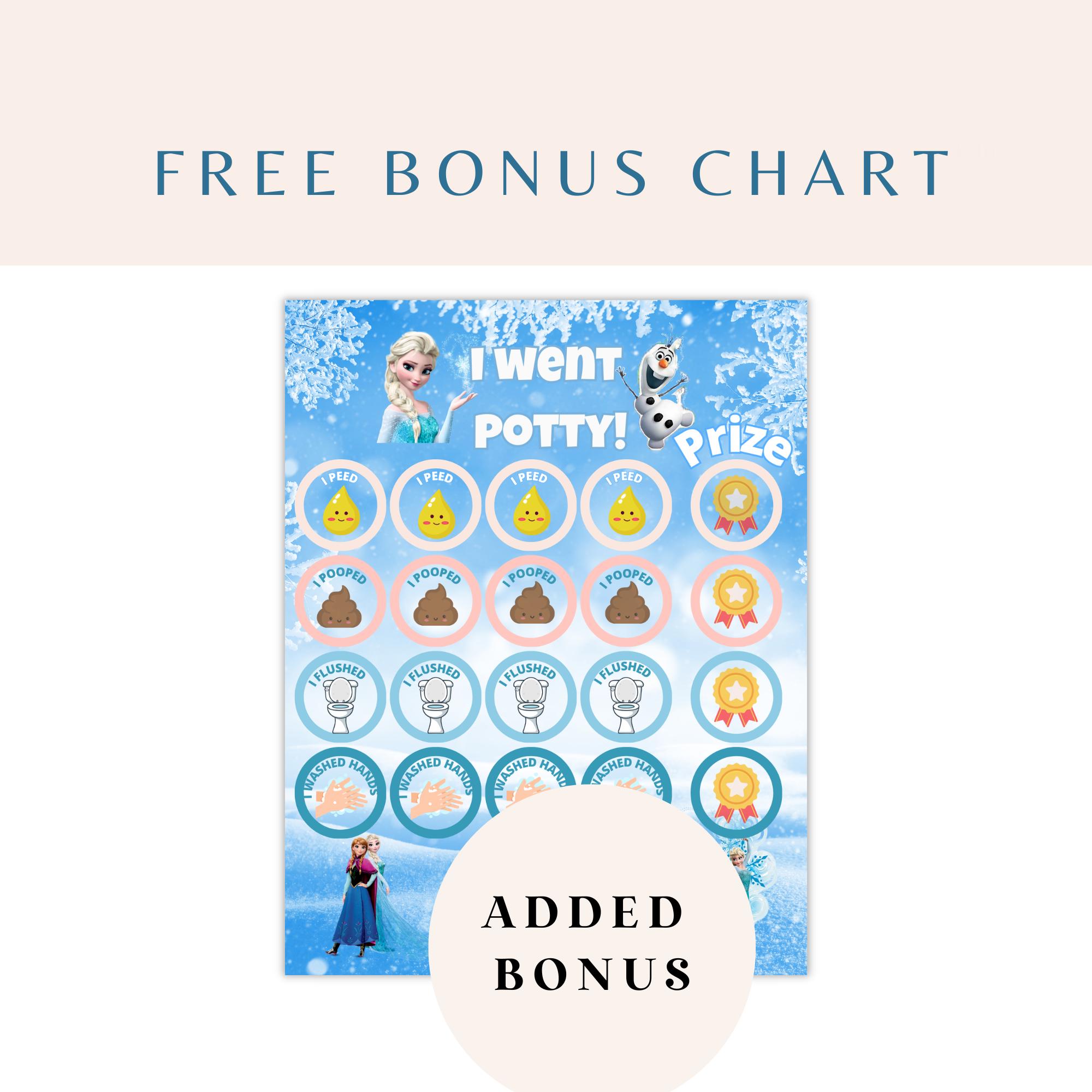 Printable Frozen Potty Training Chart Printable, Toilet Training Chart ...