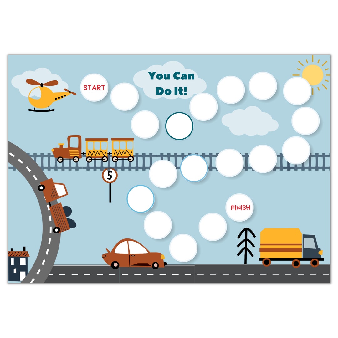 Cars Reward Chart Printable, Sticker Chart, Cars Reward Chart, Instant ...