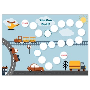 Cars Reward Chart Printable, Sticker Chart, Cars Reward Chart, Instant ...