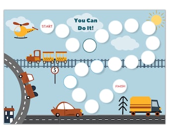 Cars Reward Chart Printable, Sticker Chart, Cars Reward Chart, Instant ...